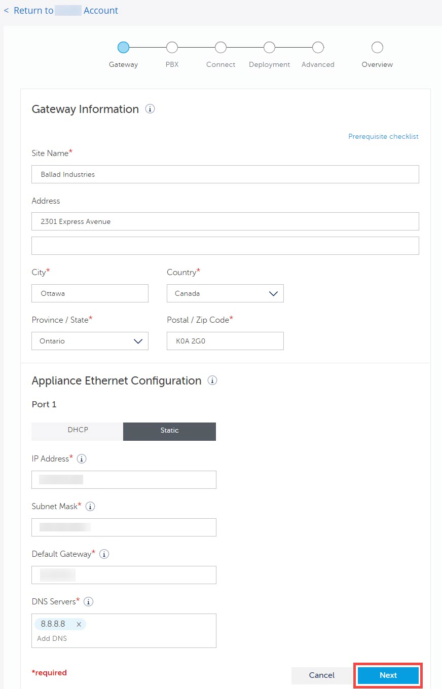 Intégration de la CloudLink Gateway au Mitel Administration
